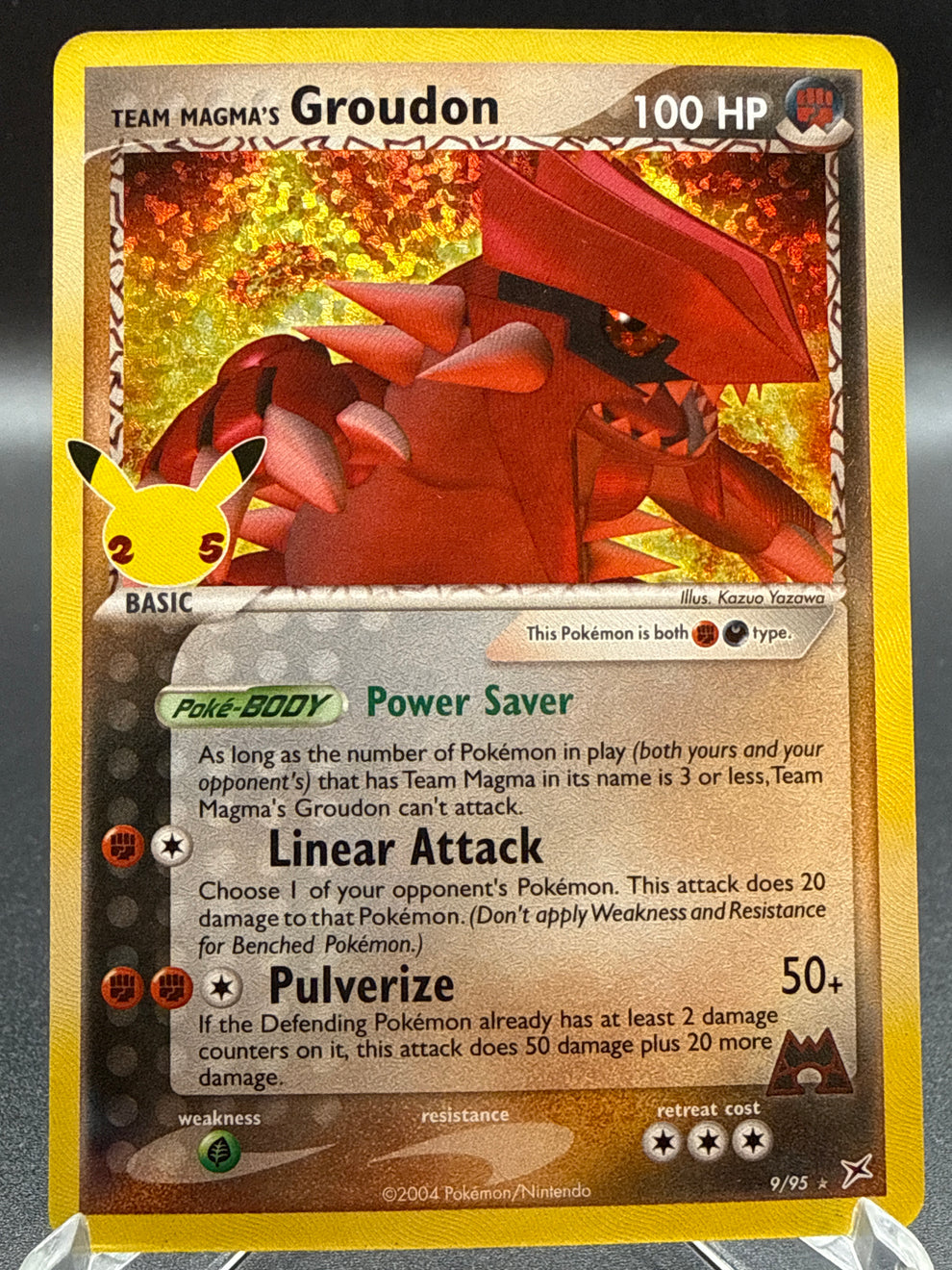 Pokémon TCG: 1995 Team Magma's Groudon 9/95 Celebrations Classic Colle ...
