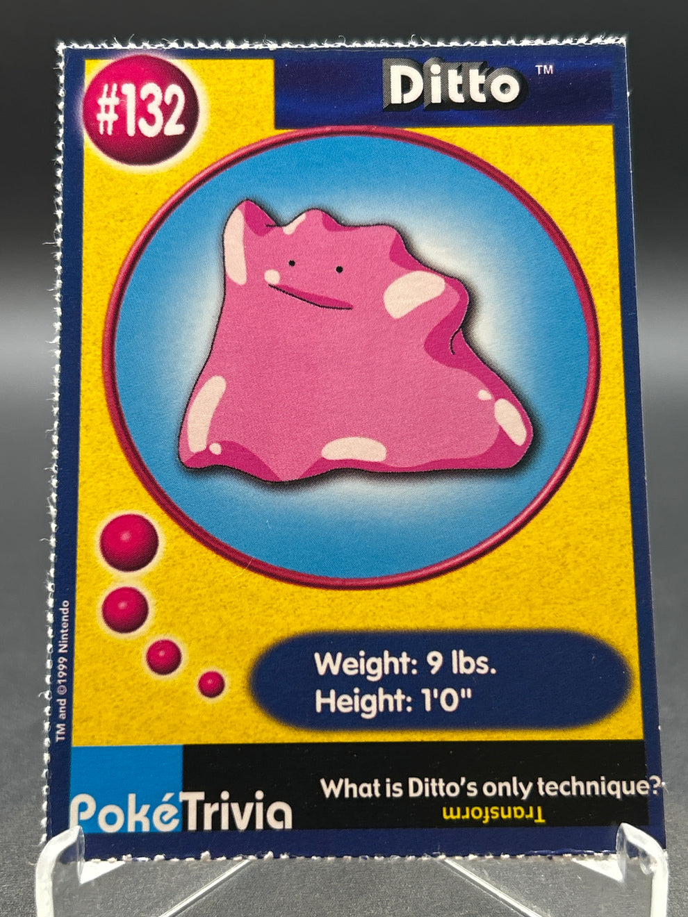 Pokémon TCG: 1999 Ditto #132 - Burger king Poke trivia – Epic Trading ...