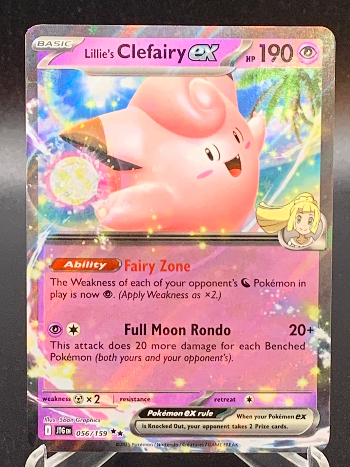 Pokémon TCG: 2025 Lillie's Clefairy ex 056/159 SV: Journey Together – Epic Trading Collectibles