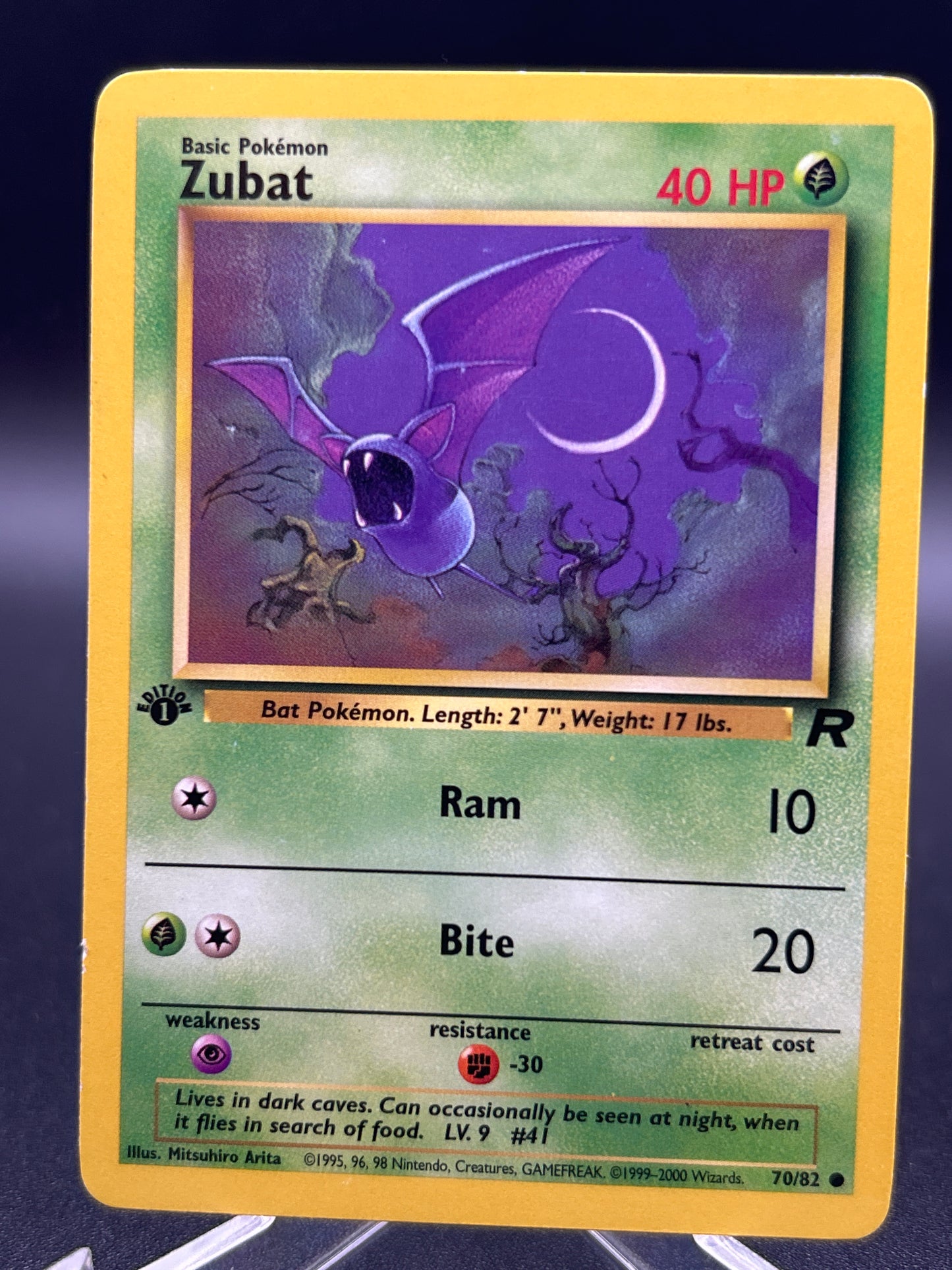 Pokémon TCG: 1999 Zubat 70/82 - 1st edition - Team Rocket – Epic ...