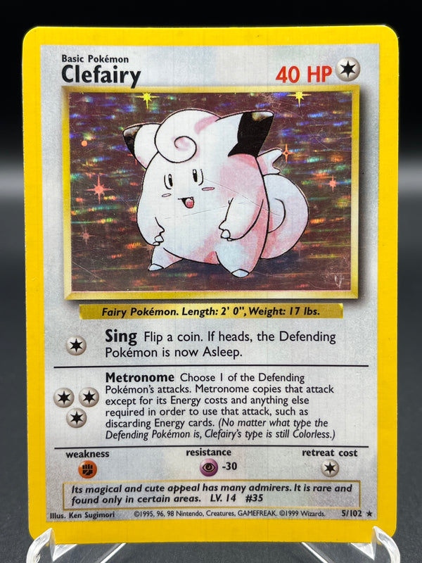 Pokémon TCG: 1999 Clefairy 5/102 Base Set – Epic Trading Collectibles
