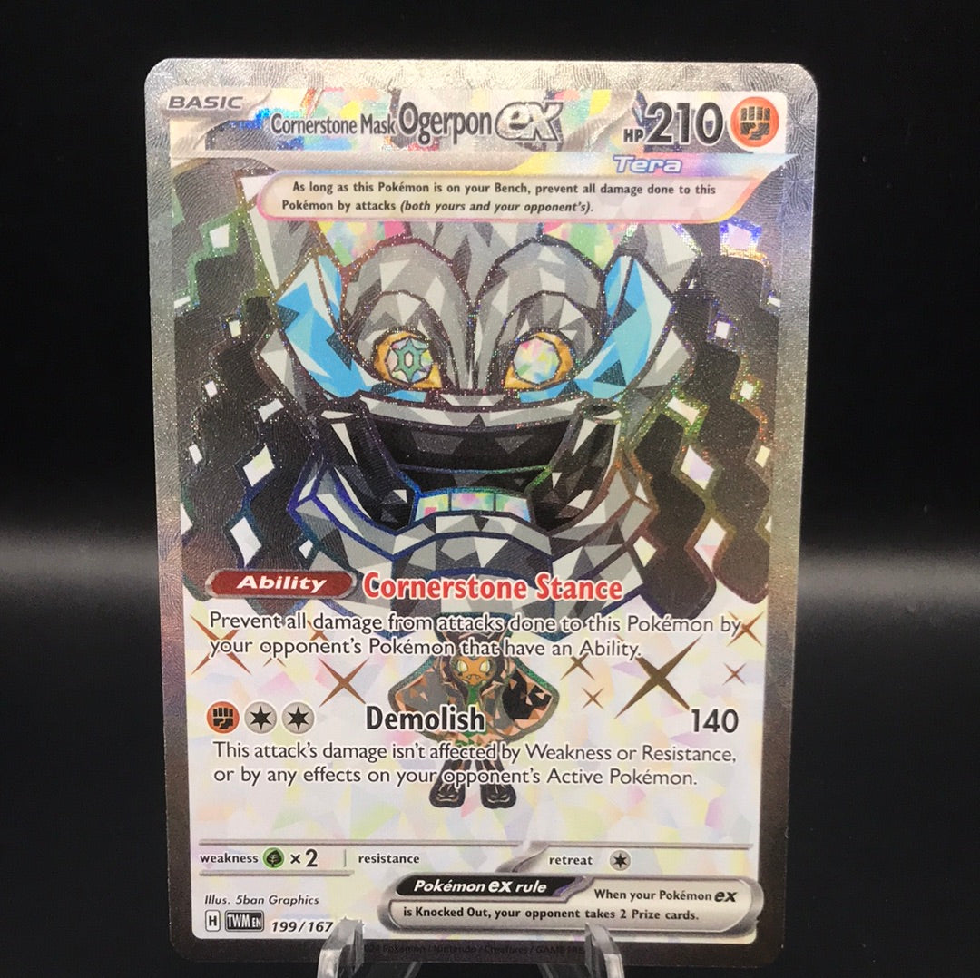 Pokemon TCG: 2024 Cornerstone Mask Pgerpon ex 199/167 S&V: Twilight Ma ...