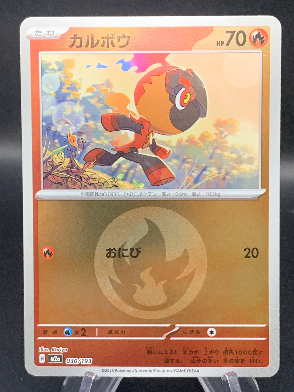 Pokémon TCG: 2025 Japanese Charcadet (Energy Symbol Pattern) 030/193 M ...