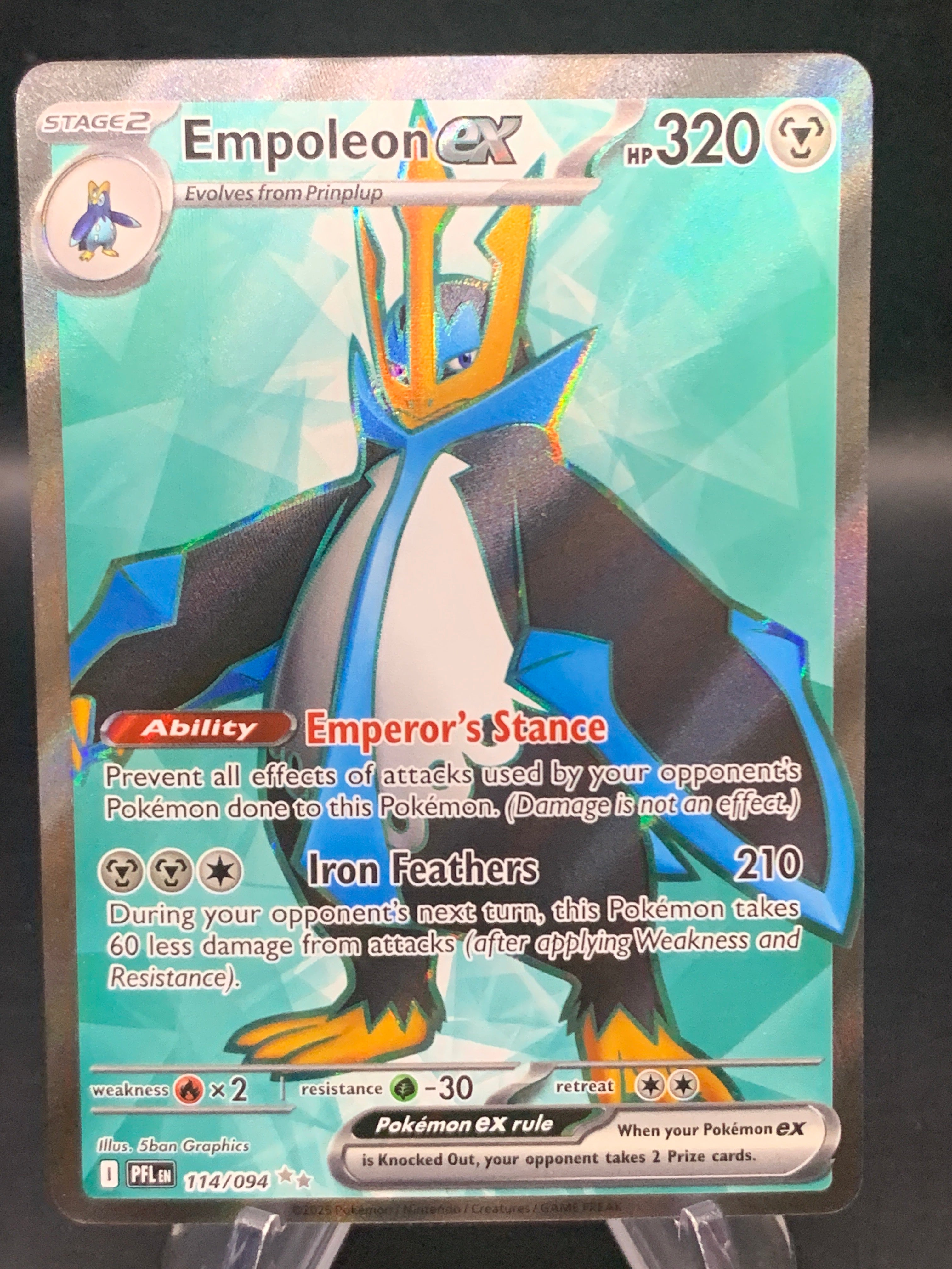 Pokémon TCG: 2025 Empoleon ex 114/094 PFL: Phantasmal Flames – Epic ...