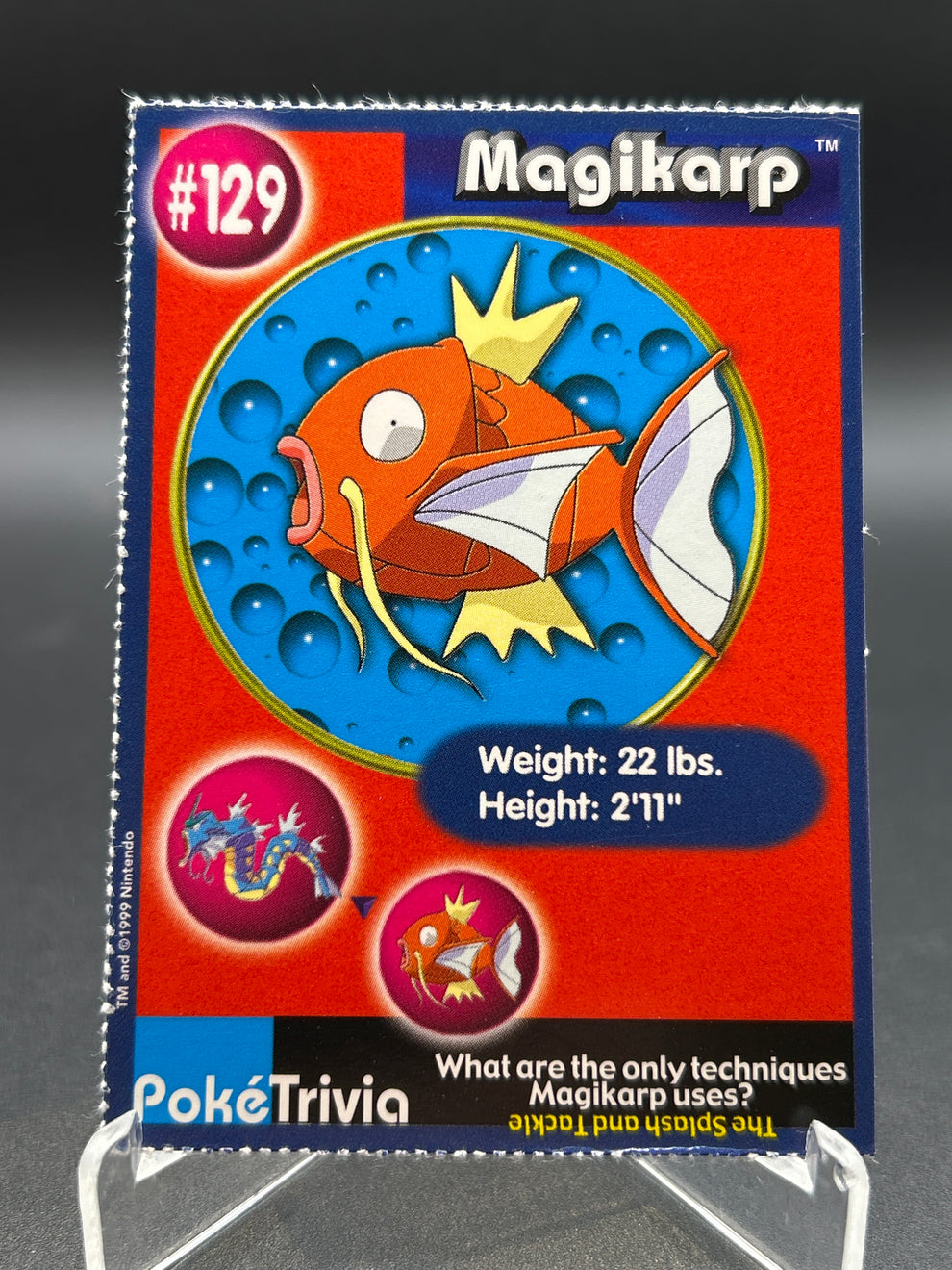 Pokémon TCG: 1999 Magikarp #129 - Burger king Poke trivia – Epic ...