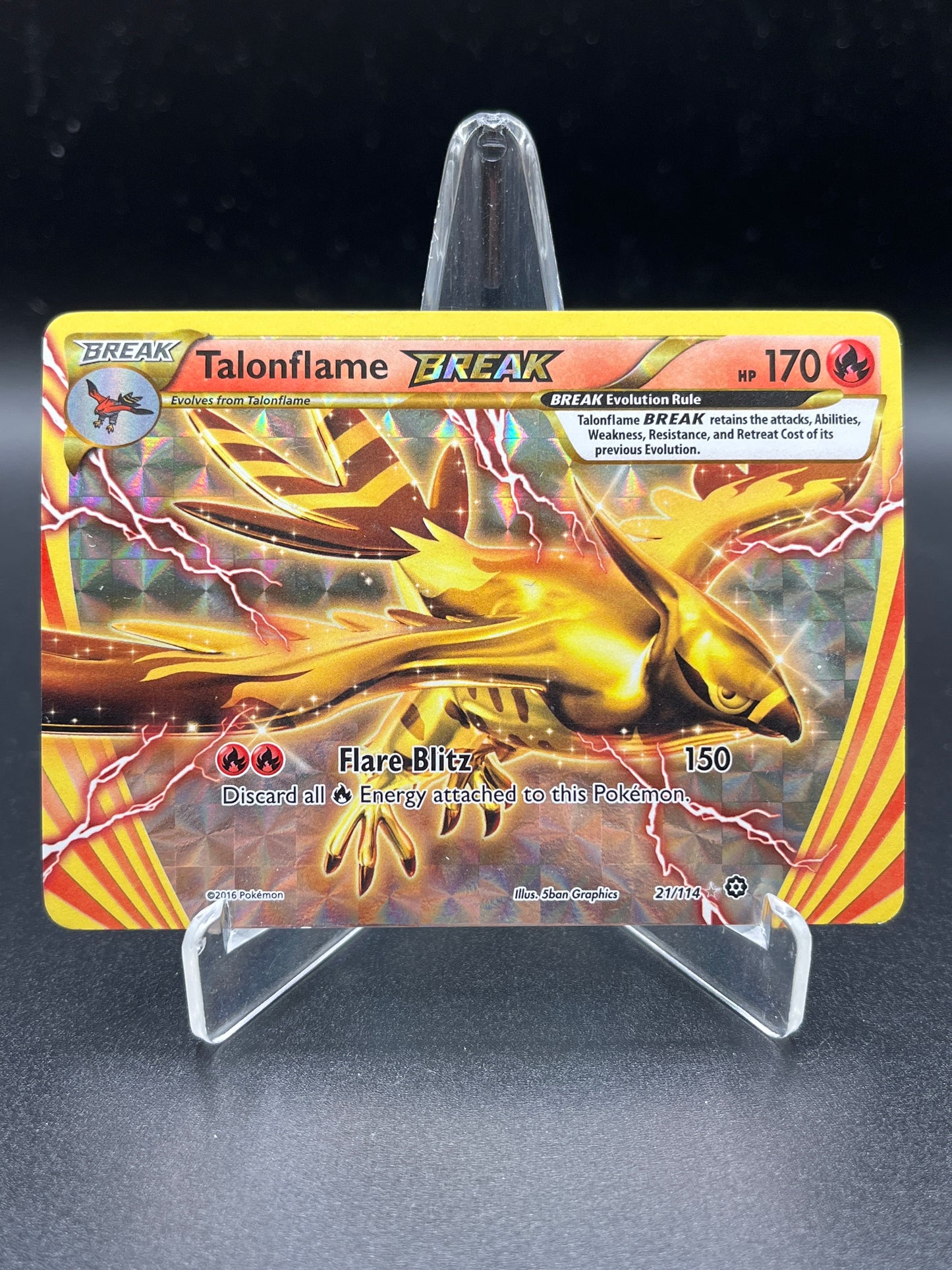 Pokémon TCG: 2016 Talonflame BREAK - 21/114 - XY - Steam Siege – Epic ...