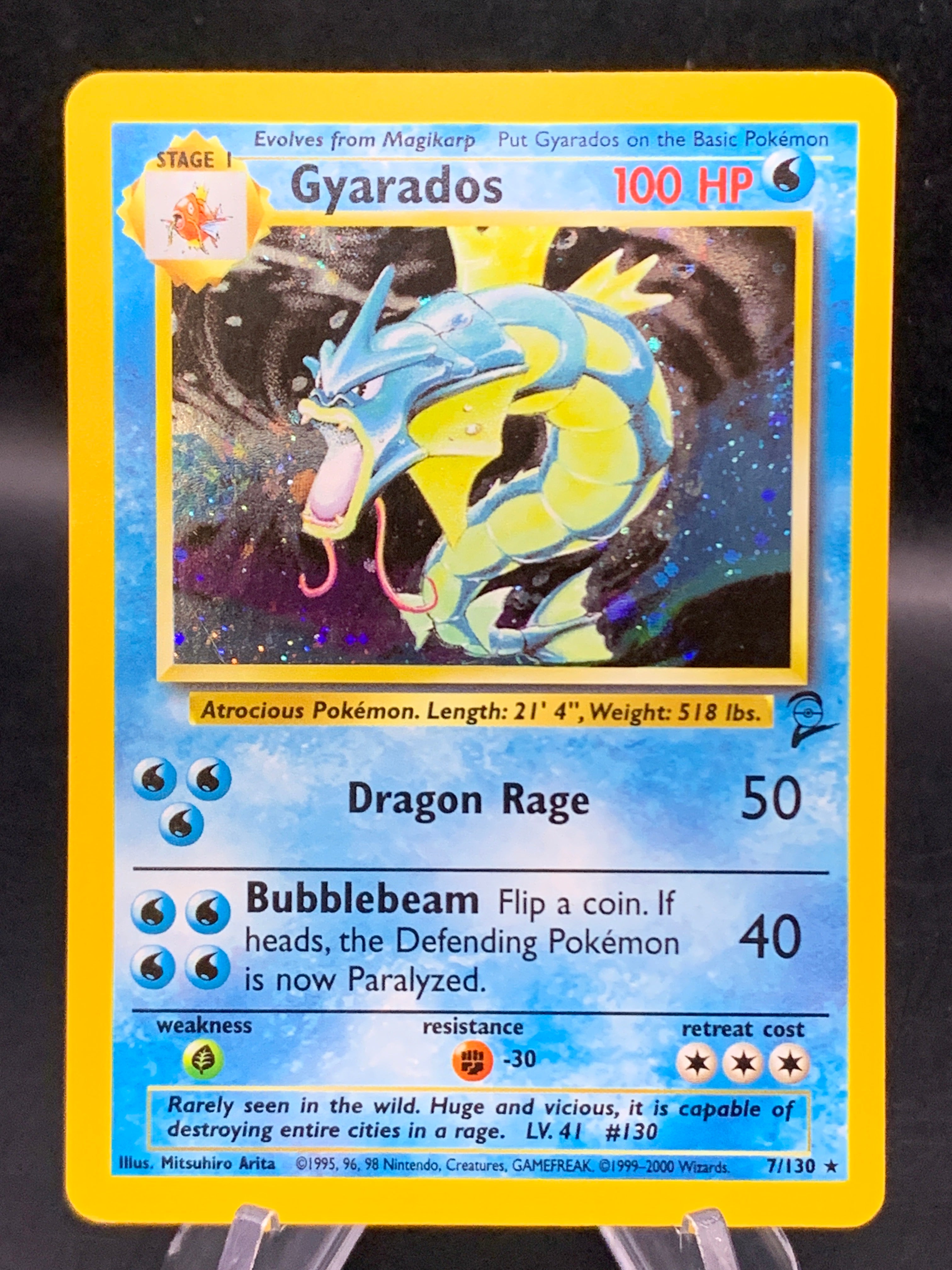 Pokémon TCG: 2000 Gyarados 7/130 Base Set 2 – Epic Trading Collectibles
