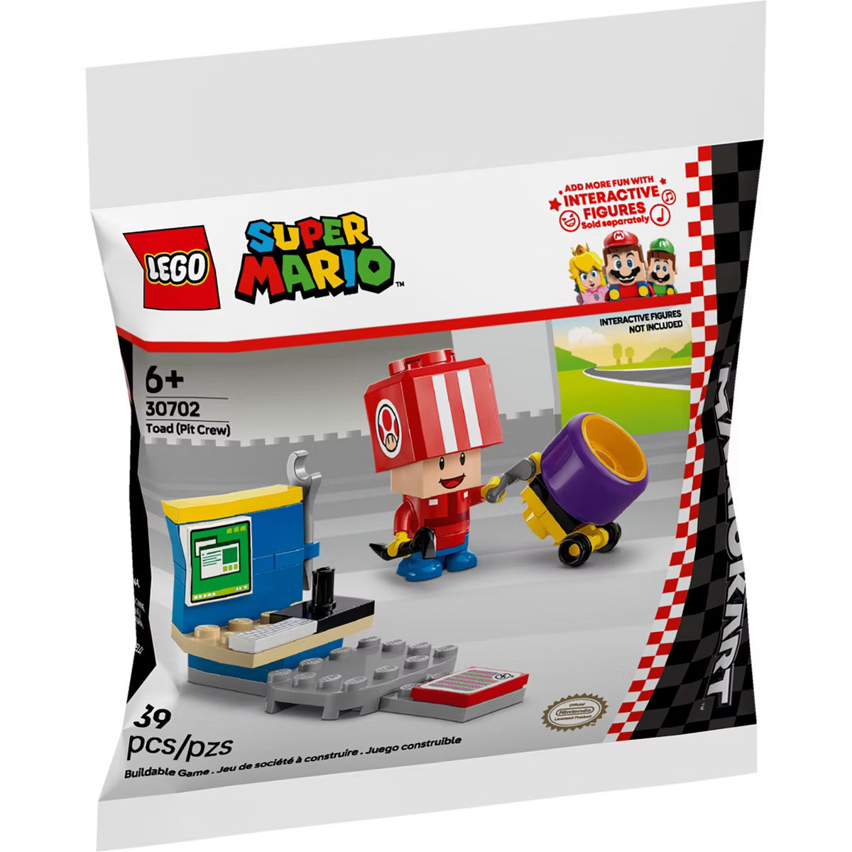 Lego: Super Mario Kart - Toad (Pit Crew) – Epic Trading Collectibles