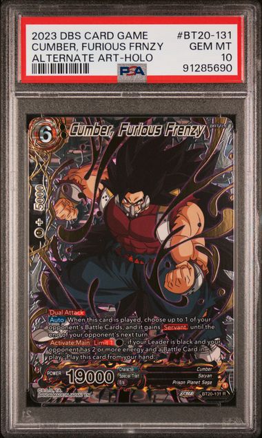 PSA 10 Dragon Ball Super TCG: Cumber, Furious Frenzy BT20-131 – Epic ...