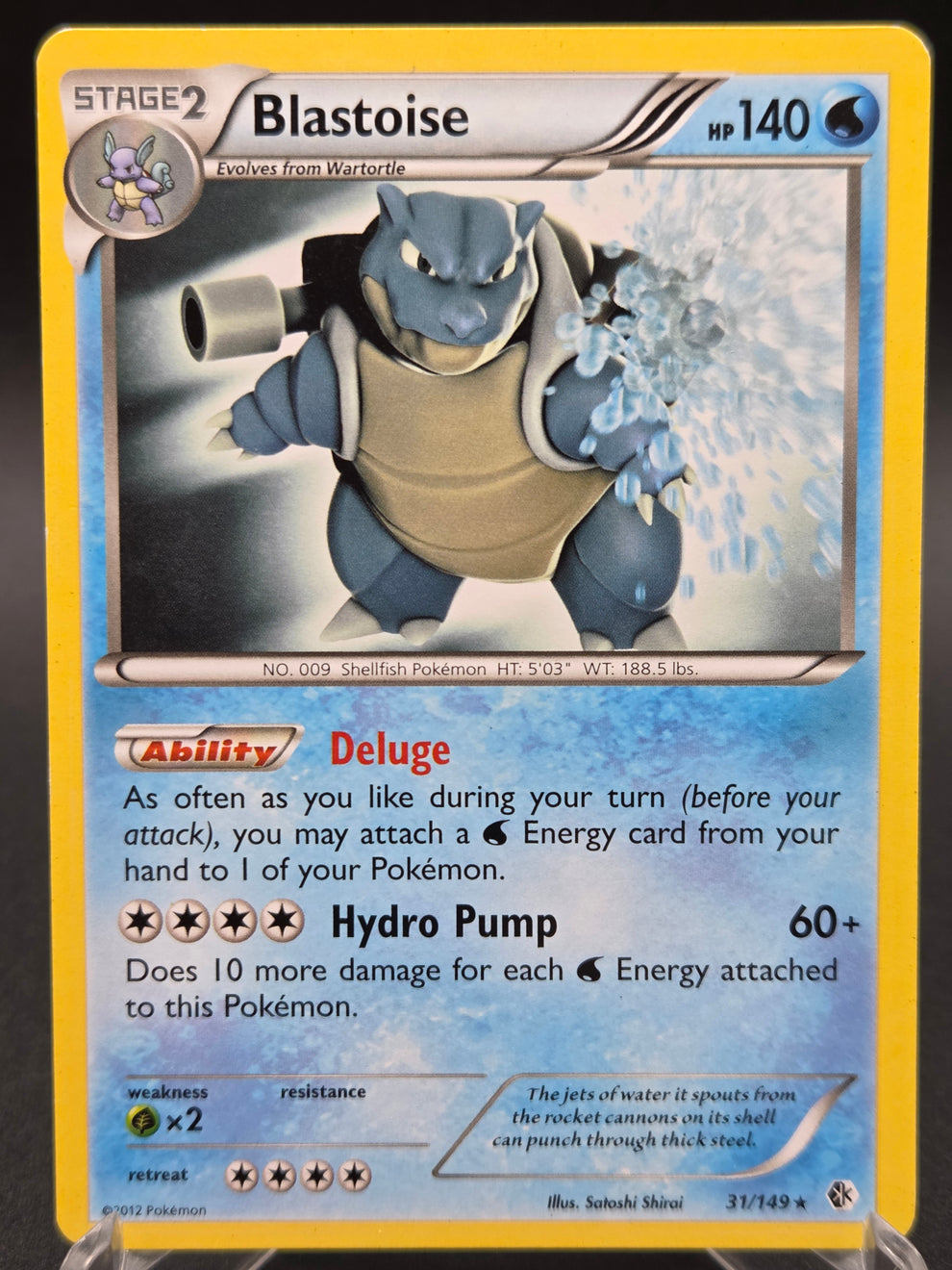 Pokémon TCG: 2012 Blastoise - 31/149 - BW: Boundaries Crossed – Epic ...