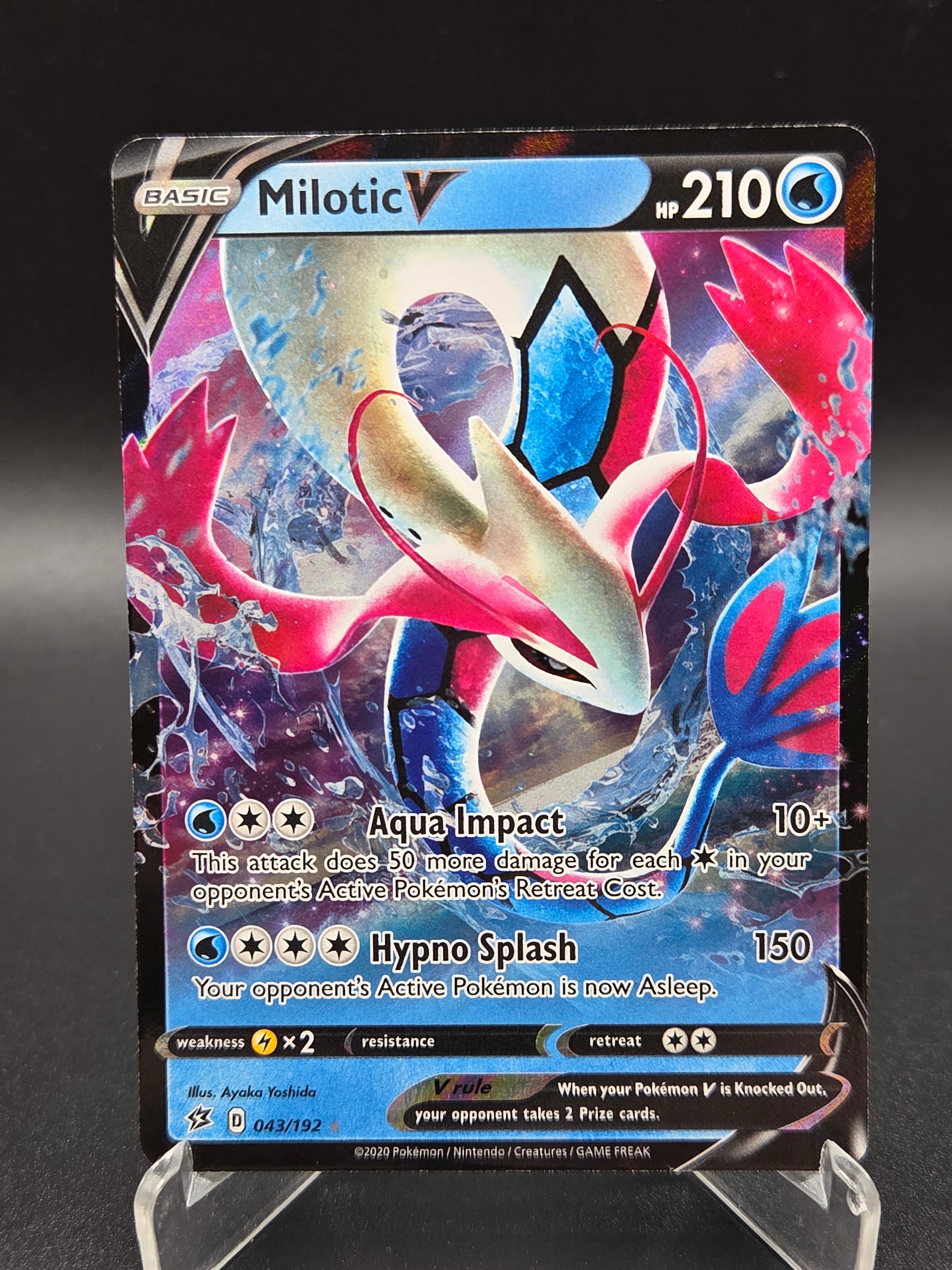 Pokémon TCG: 2019 Milotic V 043/192 SWSH: Rebel Clash – Epic Trading ...