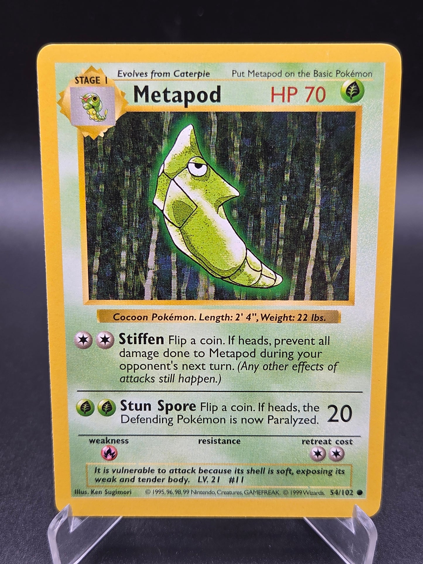 Pokémon TCG: 1999 Metapod 54/102 Base Set Shadowless – Epic Trading ...