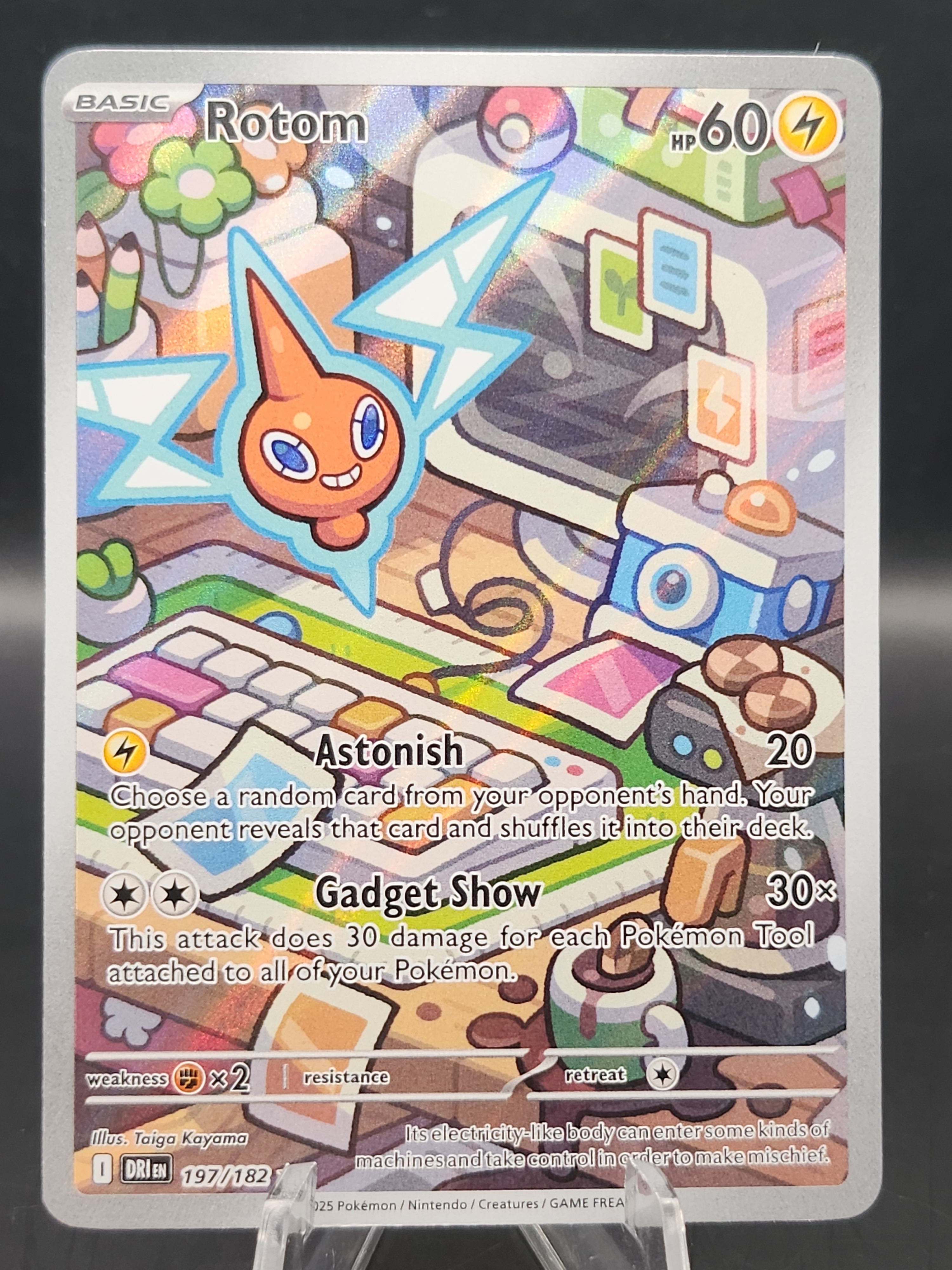 Pokémon TCG: 2025 Rotom 197/182 SV: Destined Rivals – Epic Trading ...
