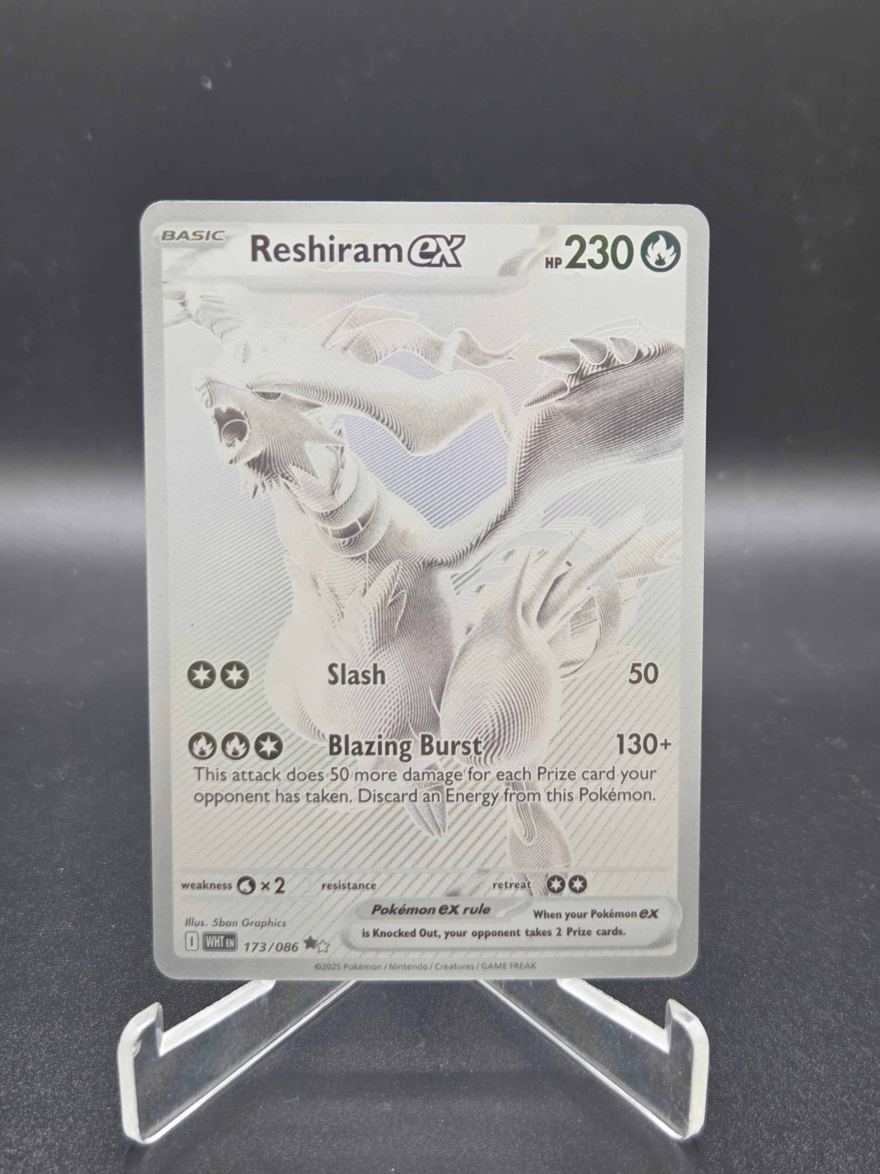 Pokemon TCG 2025: Reshiram EX 173/086 SV: White Flare (WHT) – Epic ...