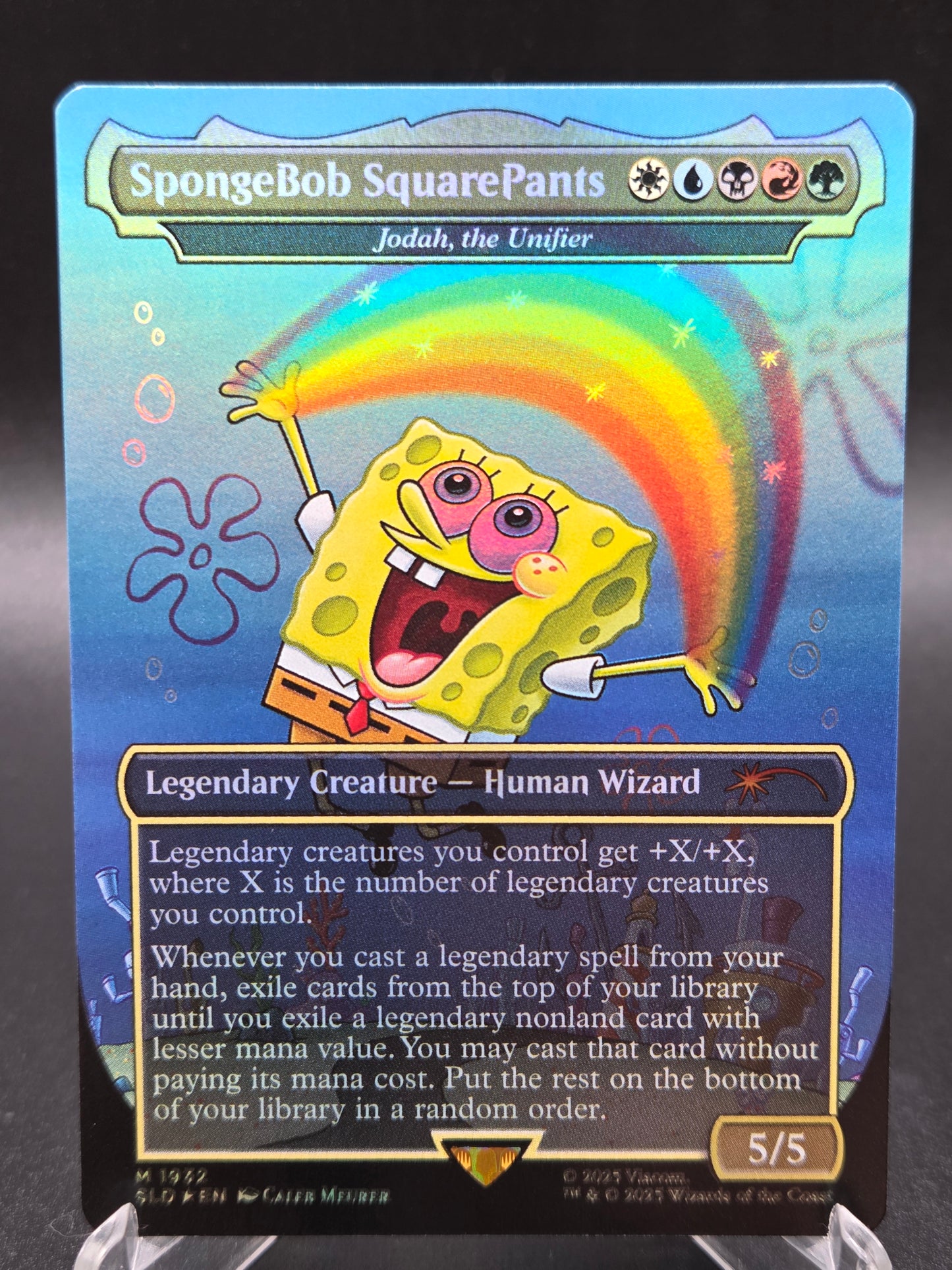 MTG TCG: SpongeBob SquarePants - Jodah, the Unifier (Rainbow Foil) SLD ...